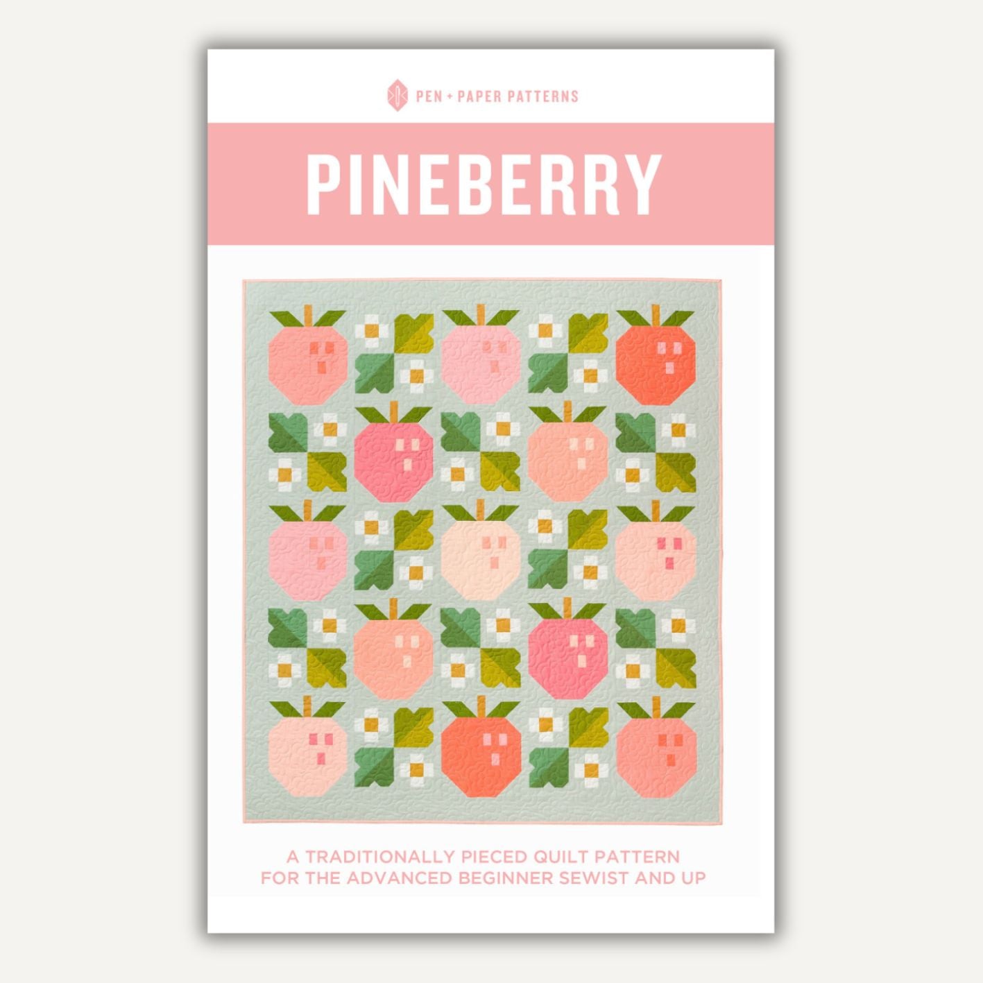 Pineberry quilt - paper pattern – The Hackney Quilter