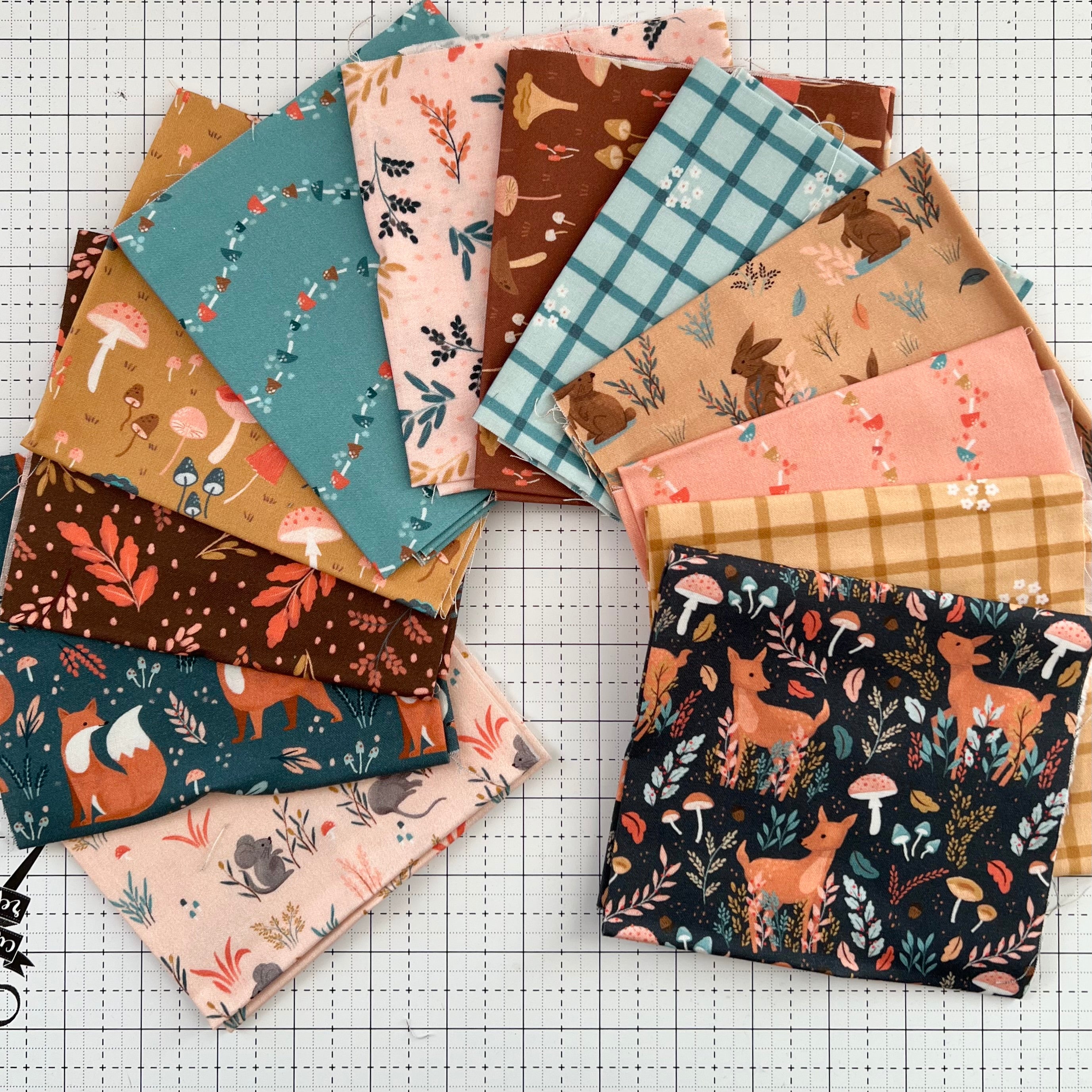 Woodland Creatures 12 Fat Eighth Bundle – The Hackney Quilter