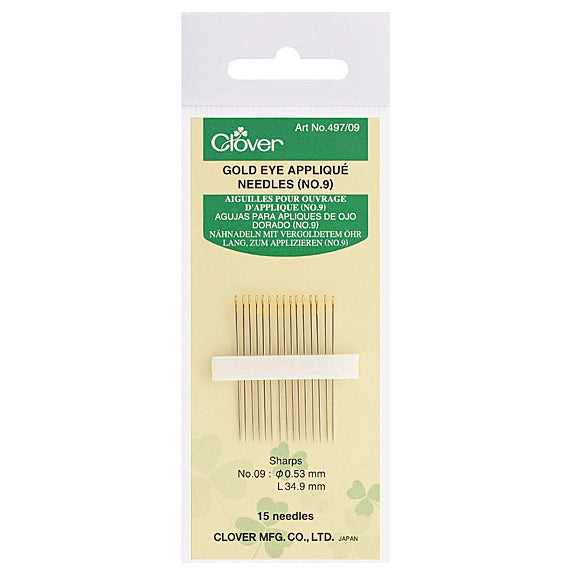 Applique needles size 9 – The Hackney Quilter