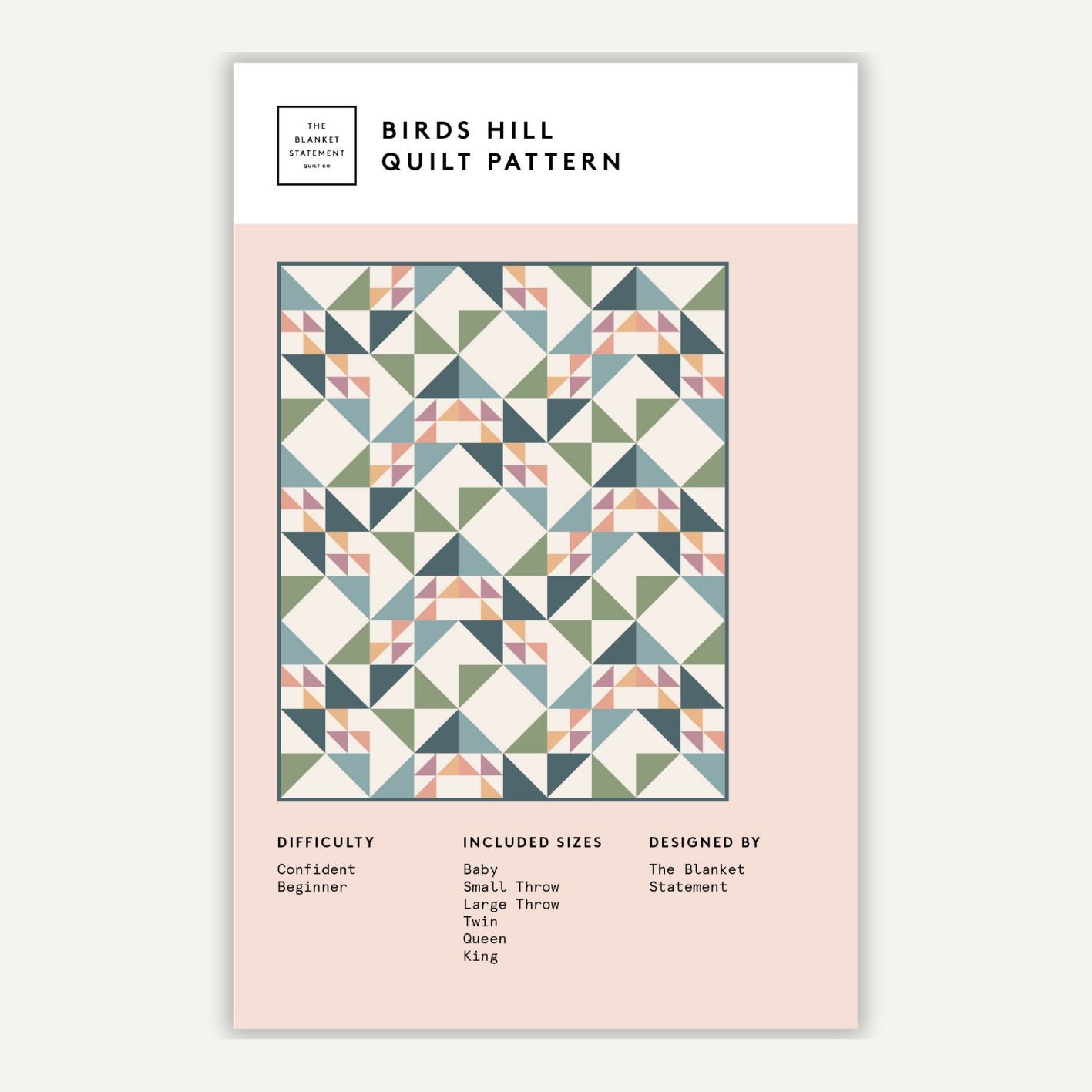 Birds Hill quilt pattern – The Hackney Quilter