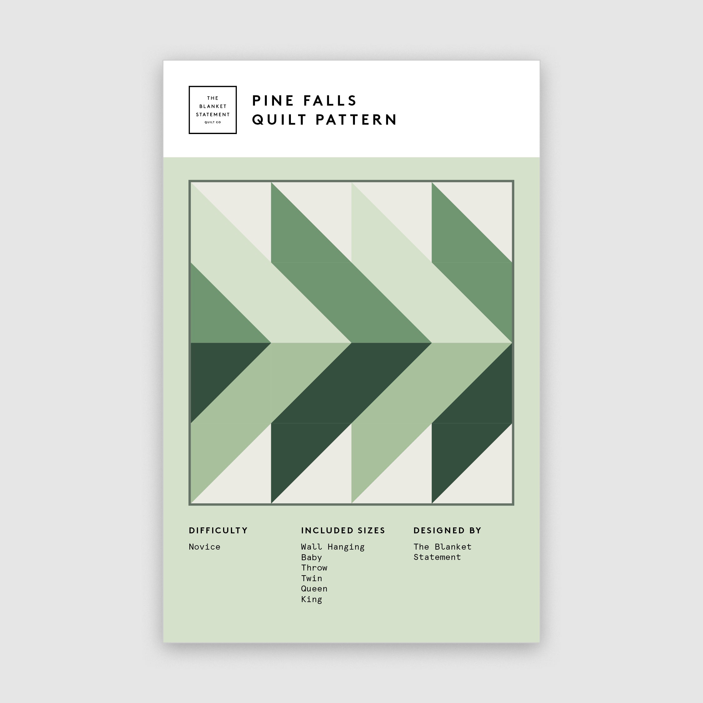 Pine Falls quilt pattern – The Hackney Quilter